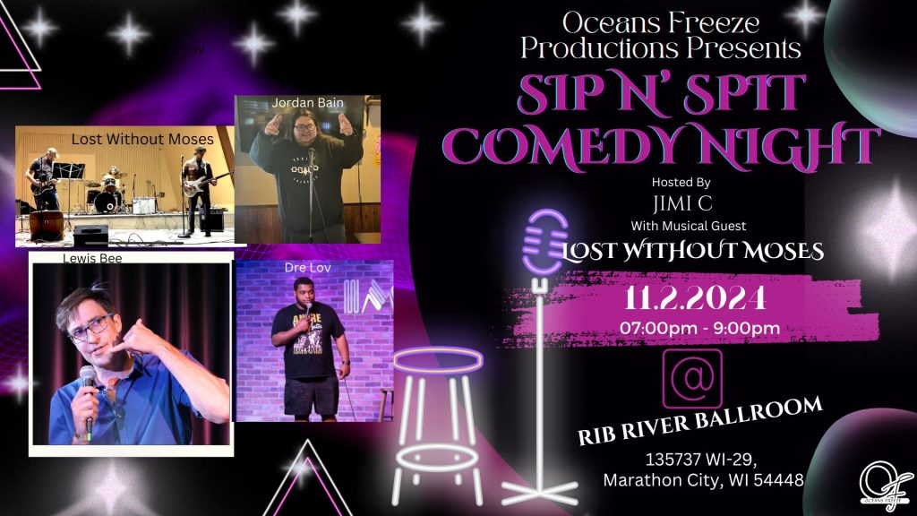 Rib River by Accentu, Inc. | Sip N’ Spit Comedy Night & Prime Rib Dinner